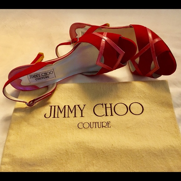 Jimmy Choo Couture | Shoes | Jimmy Choo Couture Red Pink Handmade By ...